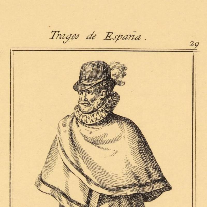 Traje de los personajes de la corte del Rey Católico y los gobernadores