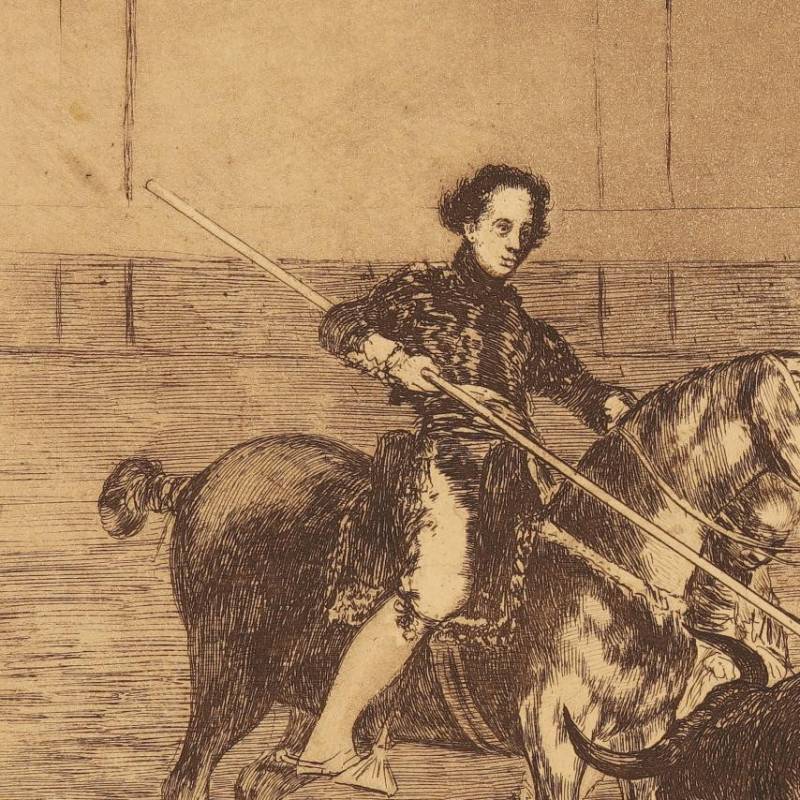 Manly courage of the famous Pajuelera at the Zaragoza's bullring ...