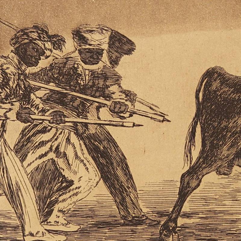 The Moors use donkeys as a barrier to defend themselves against the ...