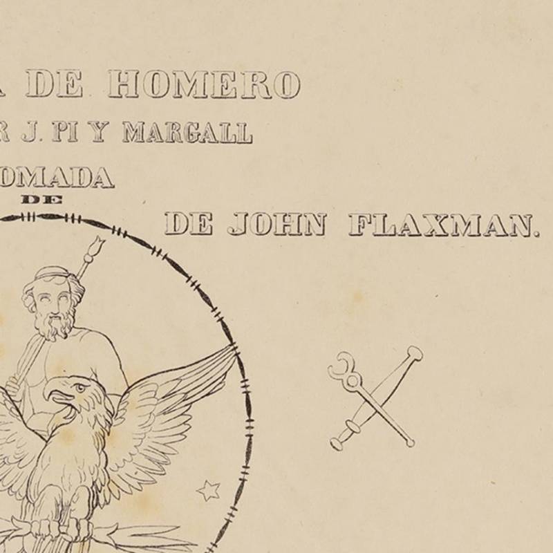 Portada. La Ilíada de Homero.